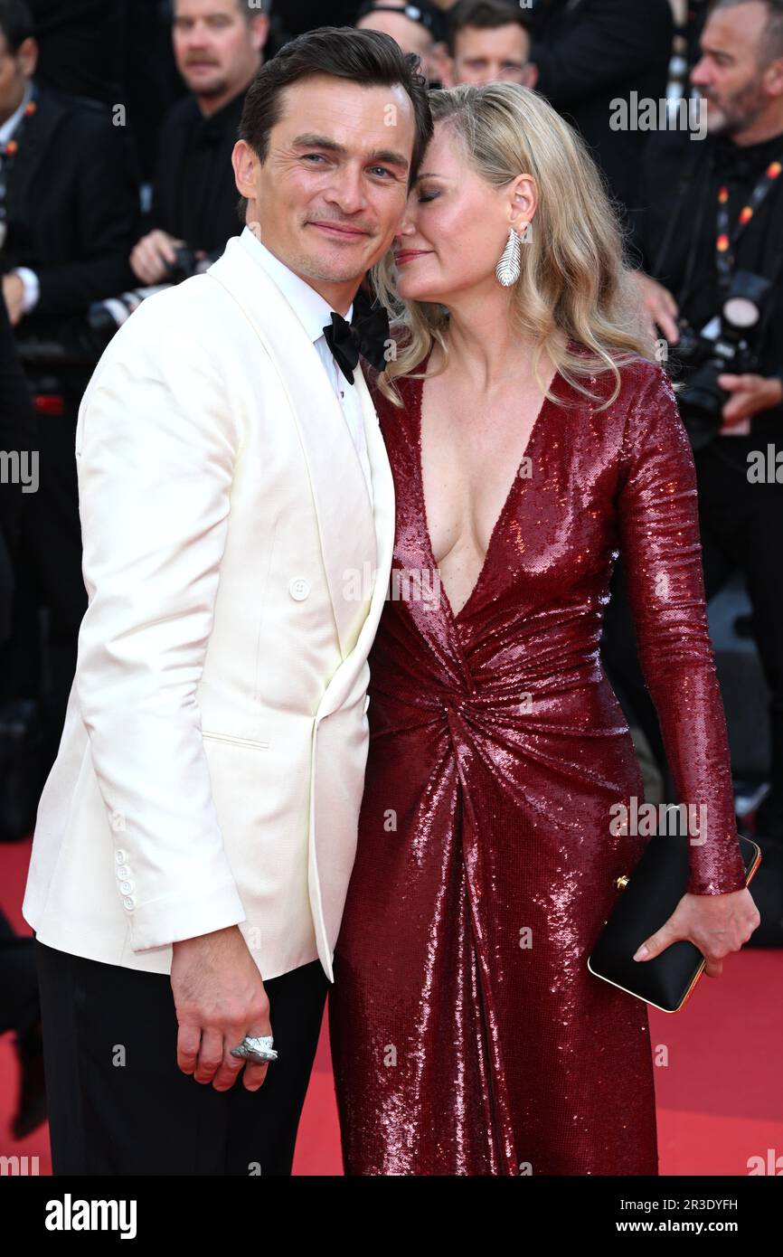 Aimee Mullins and Rupert Friend attending the premiere for Astroid City ...