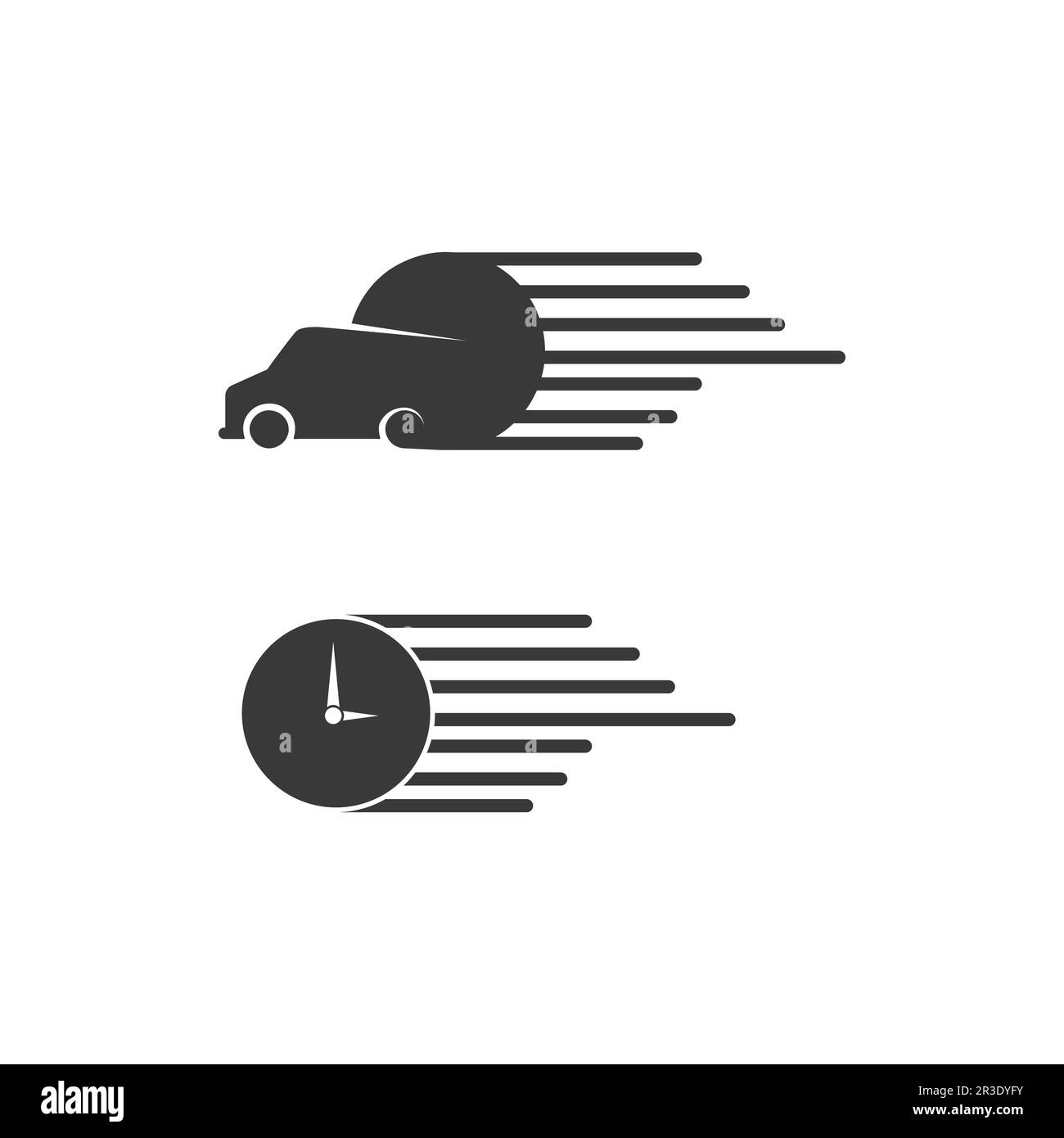 Arrow and faster vector illustration icon Logo Template design Stock ...