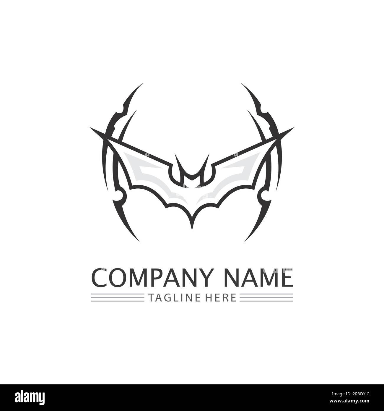 Bat logo animal and vector, wings, black, halloween, vampire, gothic ...