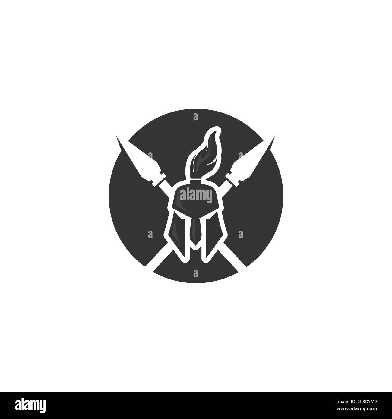 Spartan Helmet logo and gladiator, power, vintage, sword, safety ...