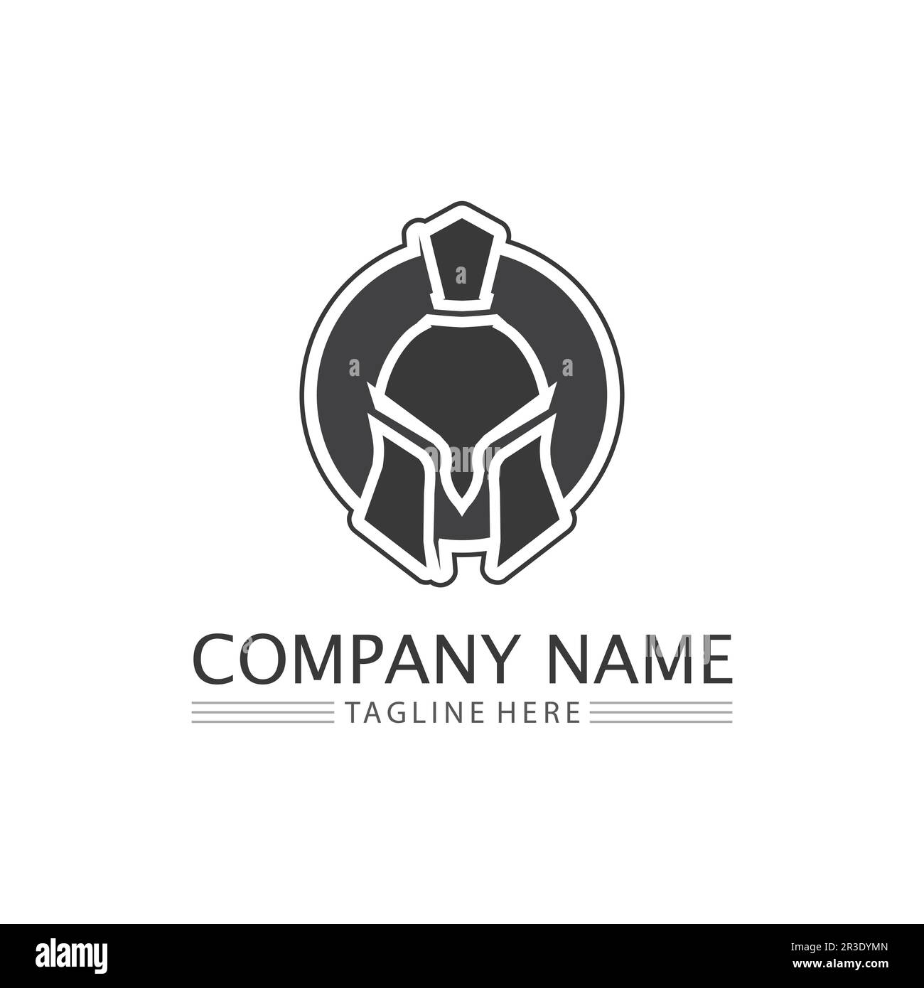 Spartan Helmet logo and gladiator, power, vintage, sword, safety ...