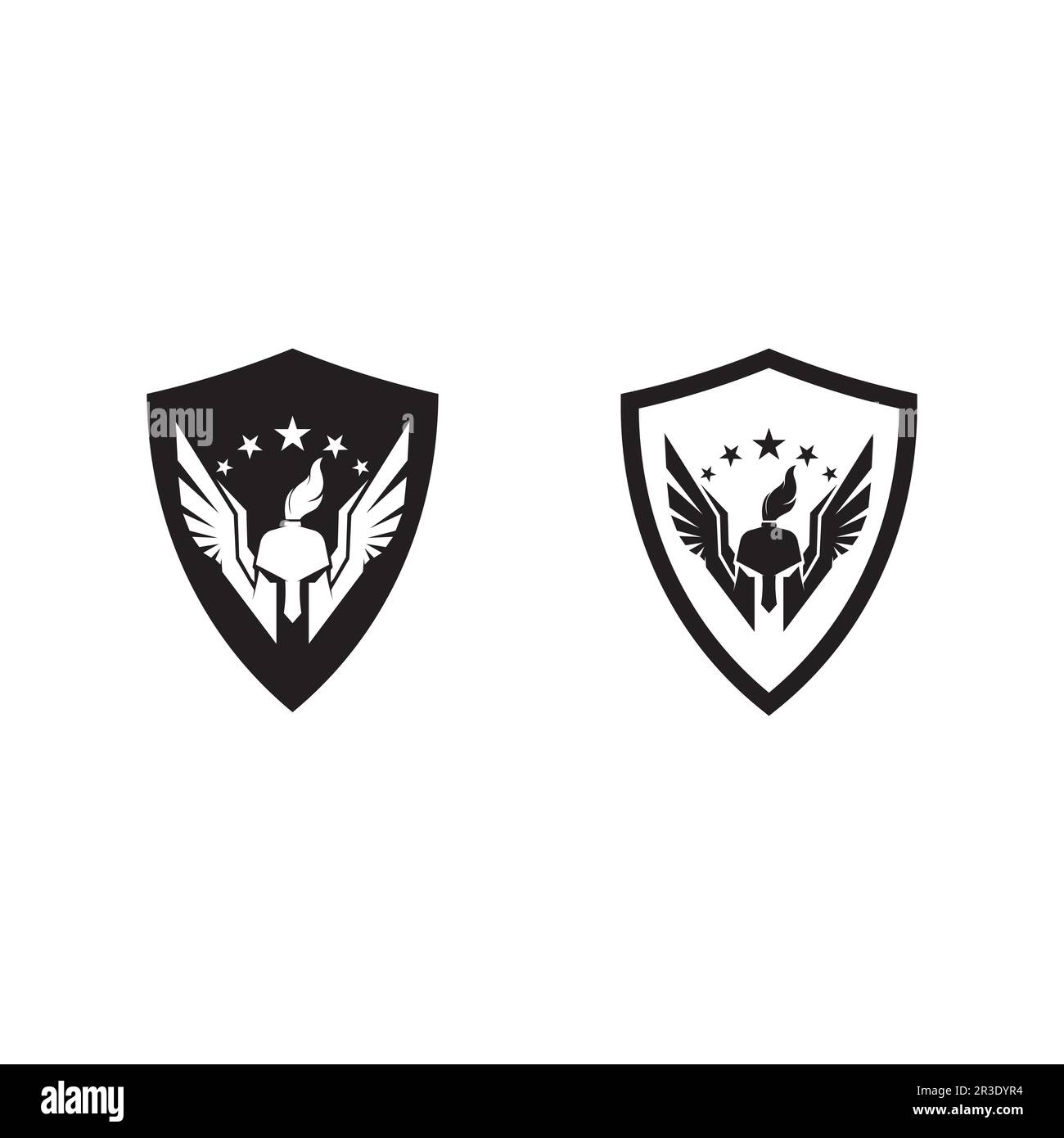 Spartan Helmet logo and gladiator, power, vintage, sword, safety ...