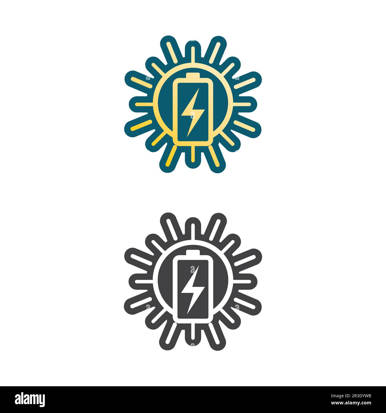 Battery icon and charging, charge indicator Vector logo design level ...
