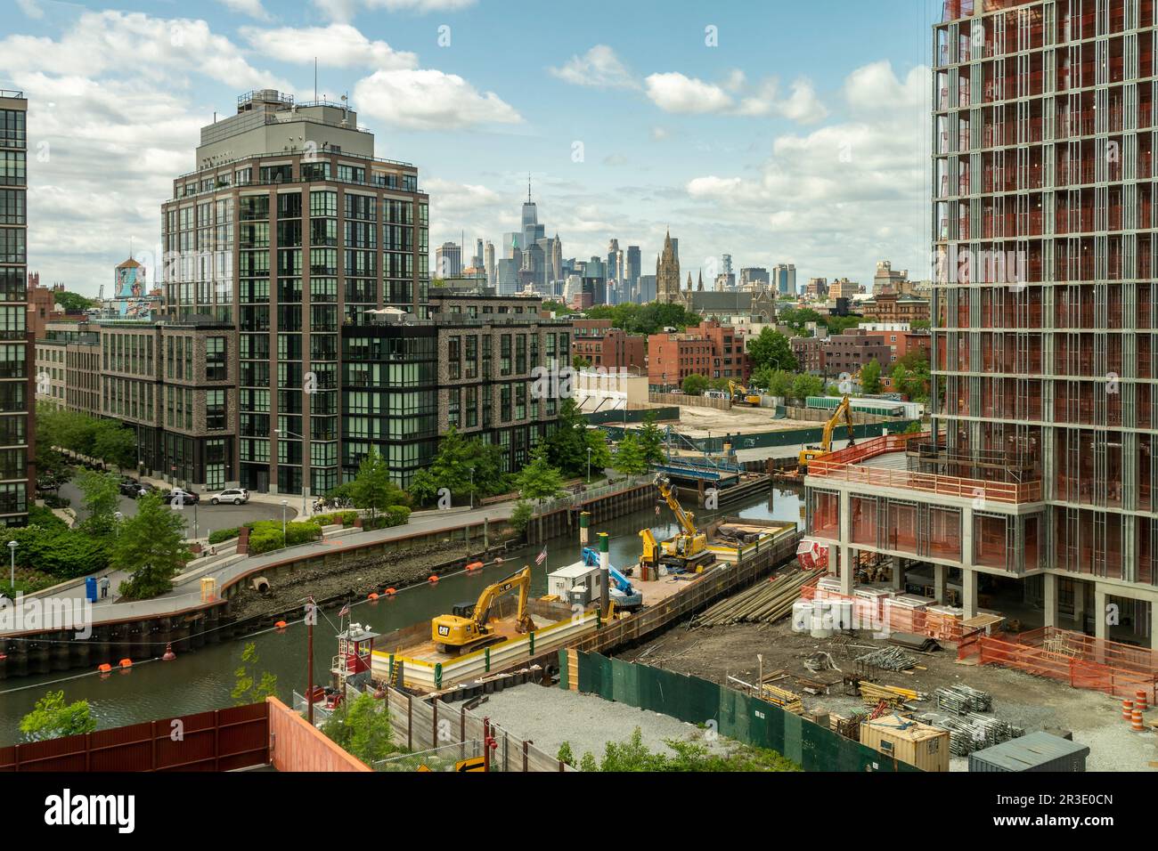 Development in the Gowanus neighborhood of Brooklyn in New York on ...