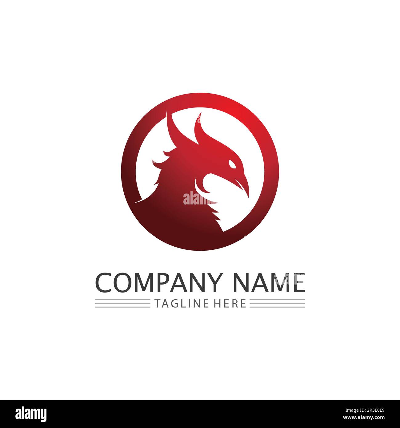phoenix bird symbol and logo design vector illustration Stock Vector ...