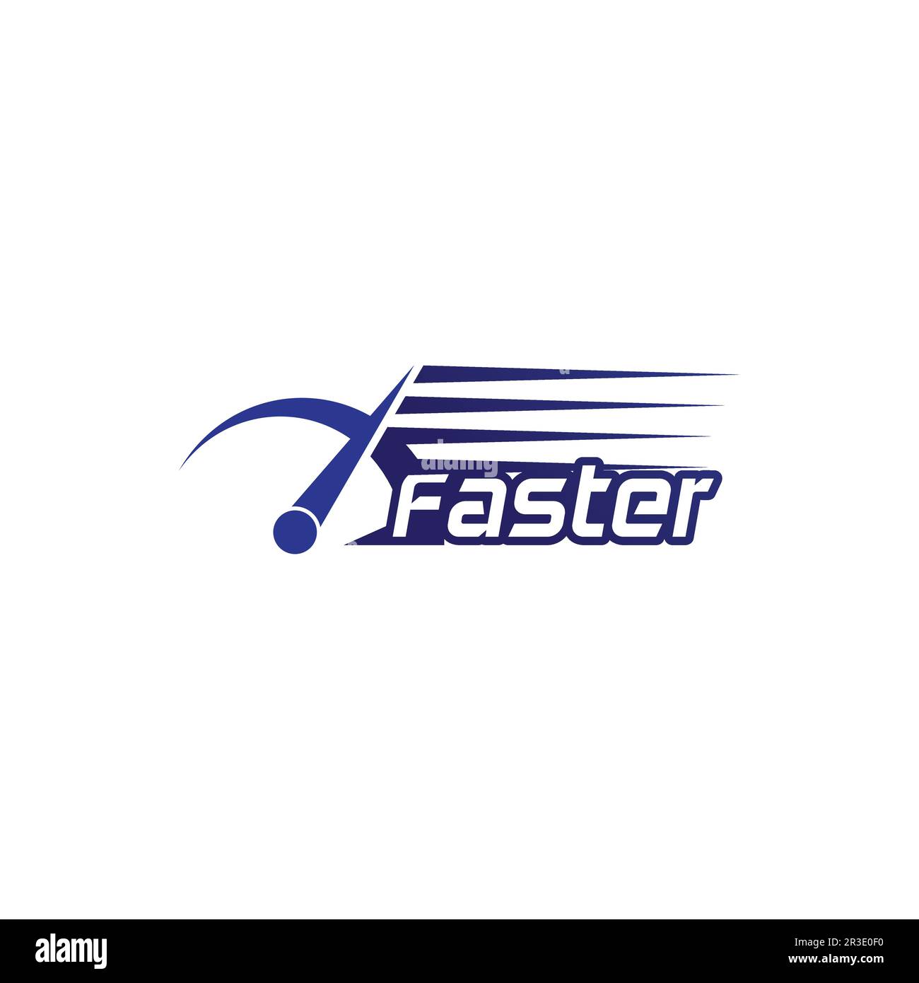 Faster Logo Template vector icon illustration design Stock Vector Image ...