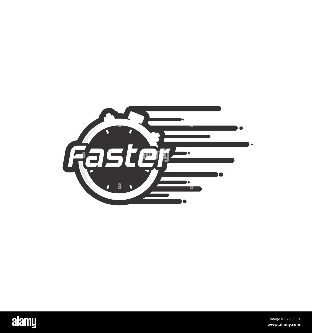 Arrow and faster vector illustration icon Logo Template design Stock ...