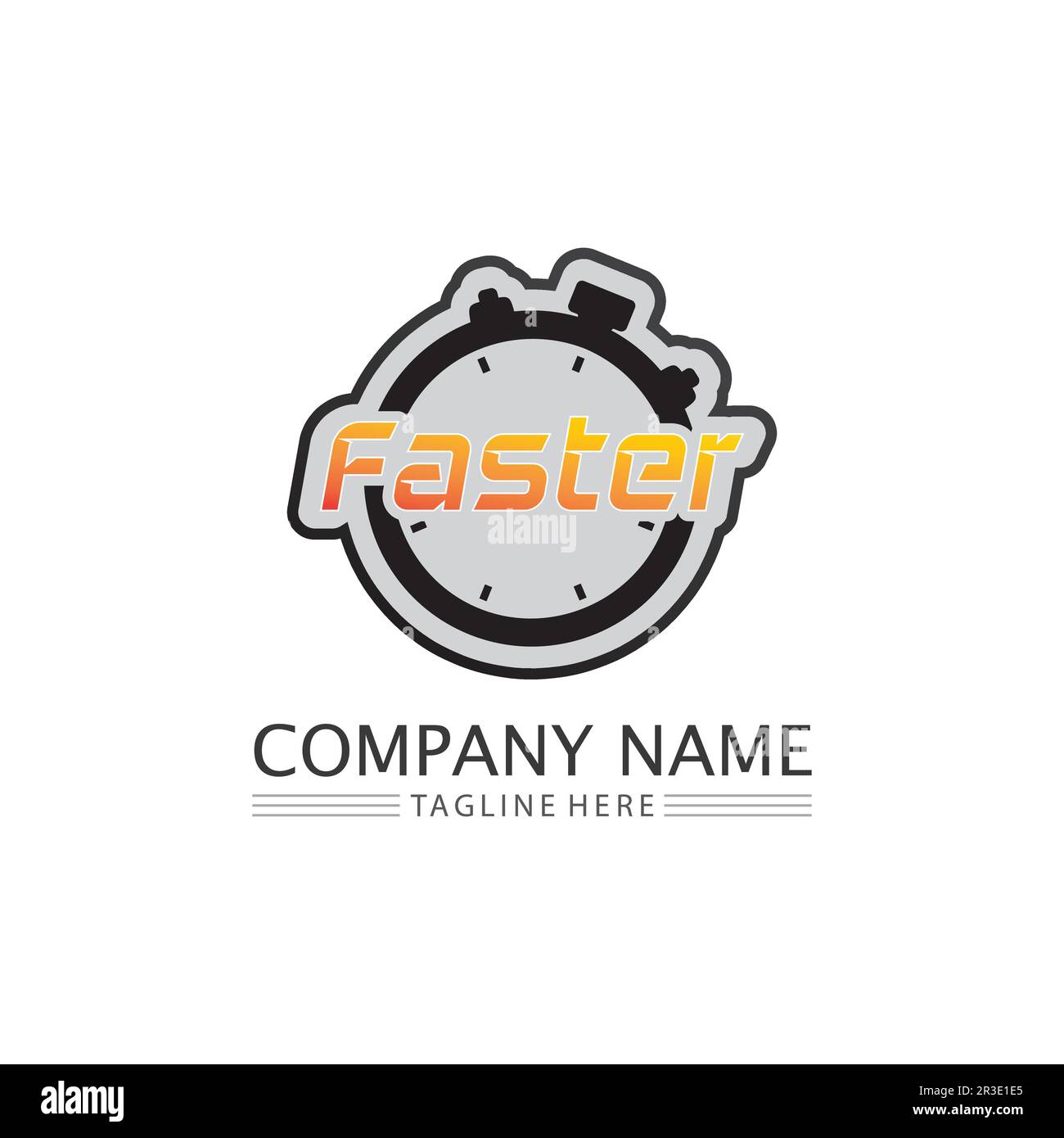Arrow and faster vector illustration icon Logo Template design Stock ...