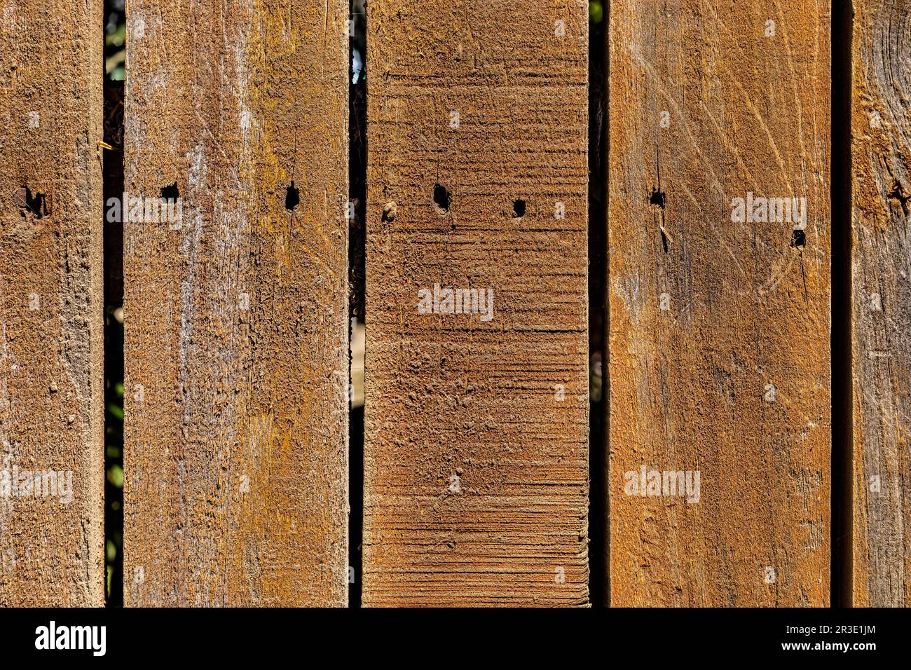 Macro image of exterior wooden fence texture on timber plank Stock ...