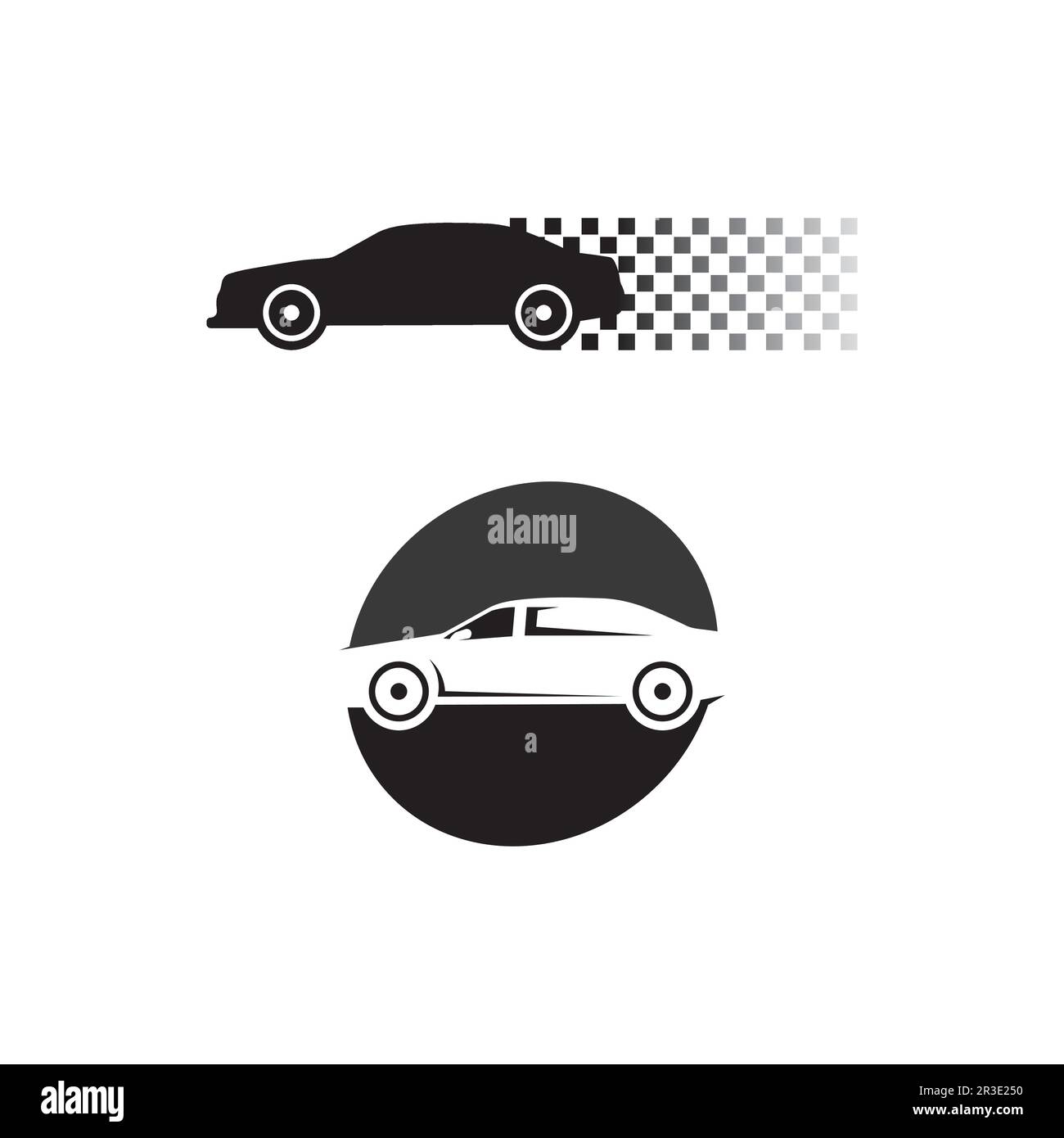 Car icons and vector logo automobiles for travel truck bus and other ...