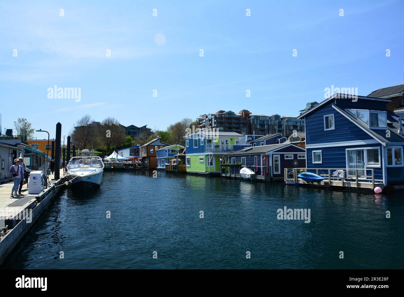 The sights and businesses at Fisherman's Wharf in Victoria BC, Canada ...