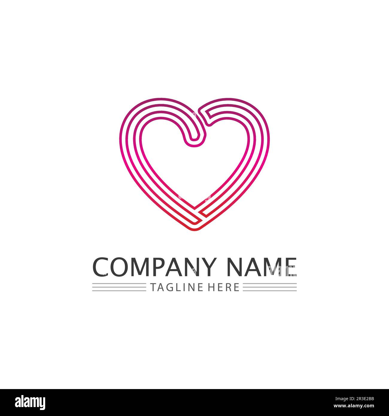 Heart logo and Beauty Love Vector icon illustration design Template ...