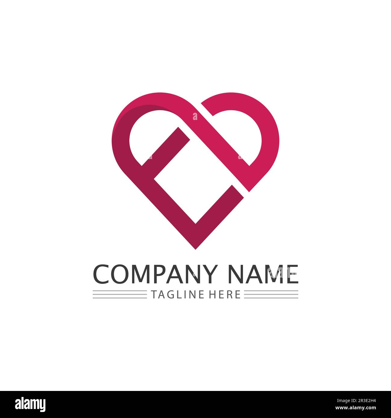 Heart logo and Beauty Love Vector icon illustration design Template ...