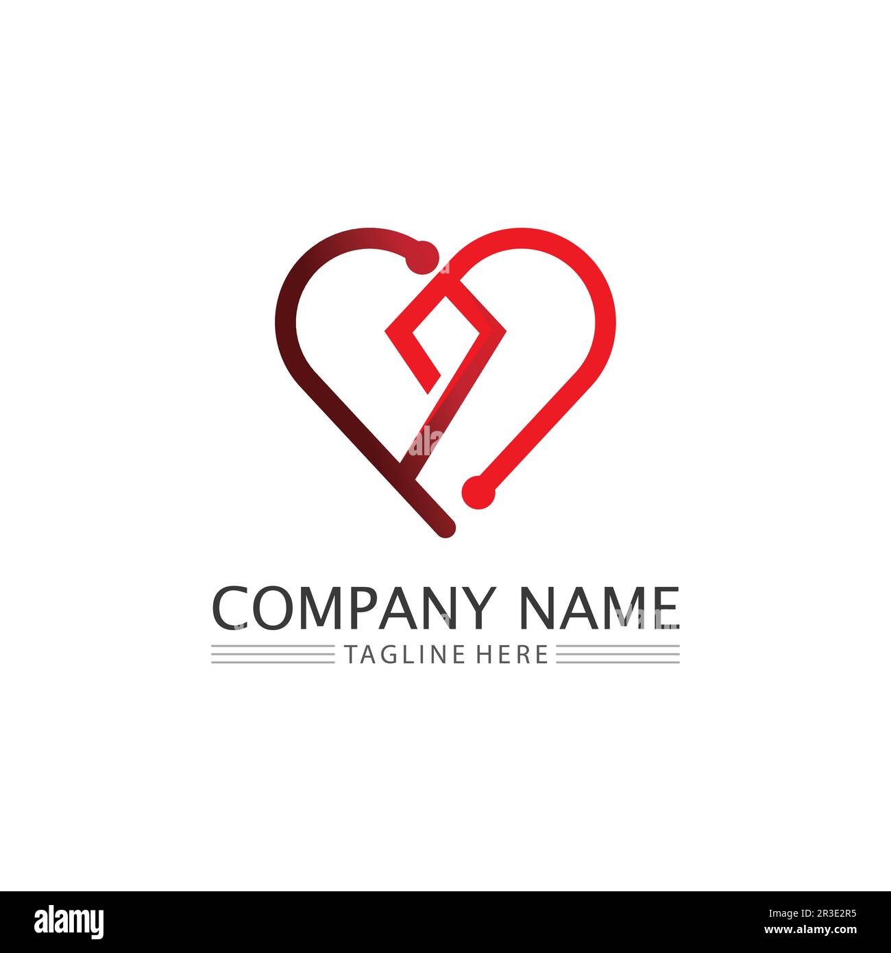 Heart logo and Beauty Love Vector icon illustration design Template ...