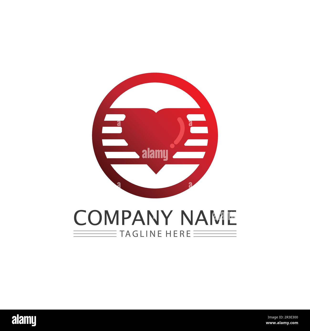 Heart logo and Beauty Love Vector icon valentine and romantic ...