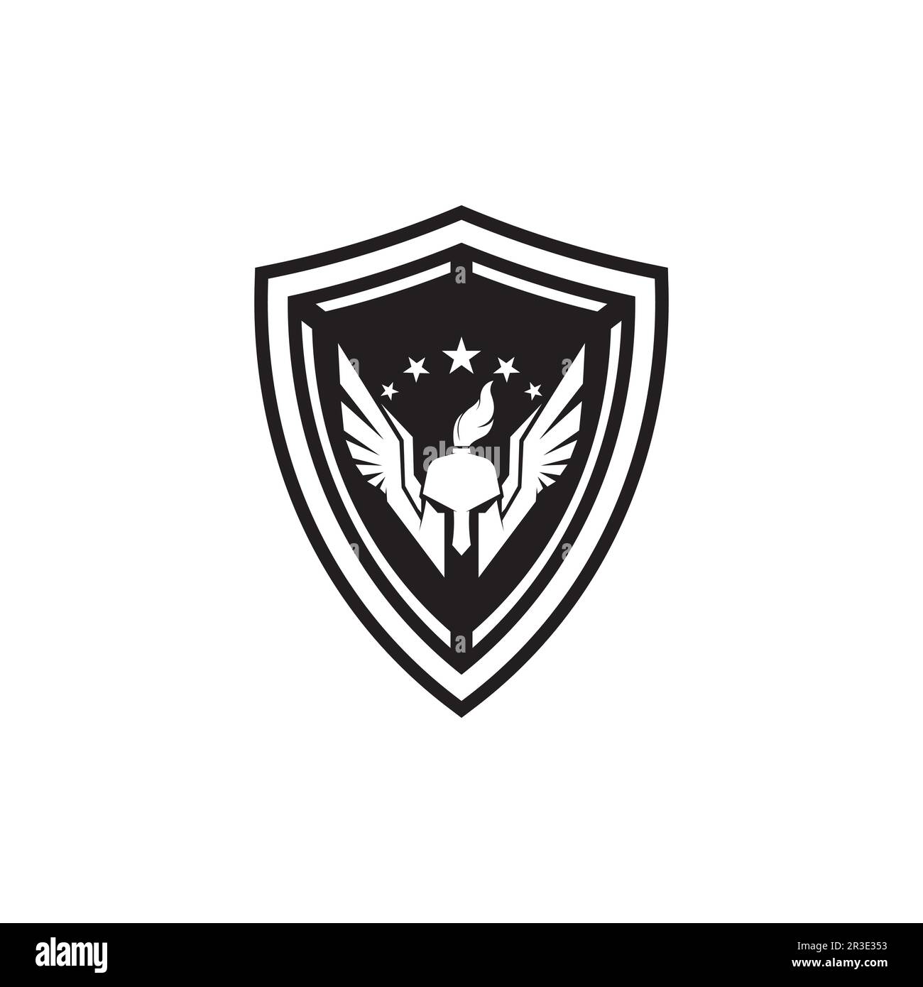 Spartan Helmet logo and gladiator, power, vintage, sword, safety ...