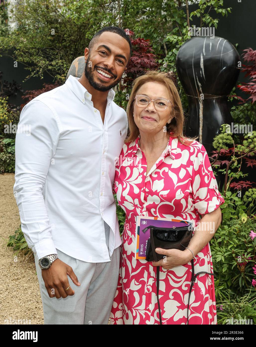 London, UK. 22nd May, 2023. Tyler West and his Mum attending the press ...