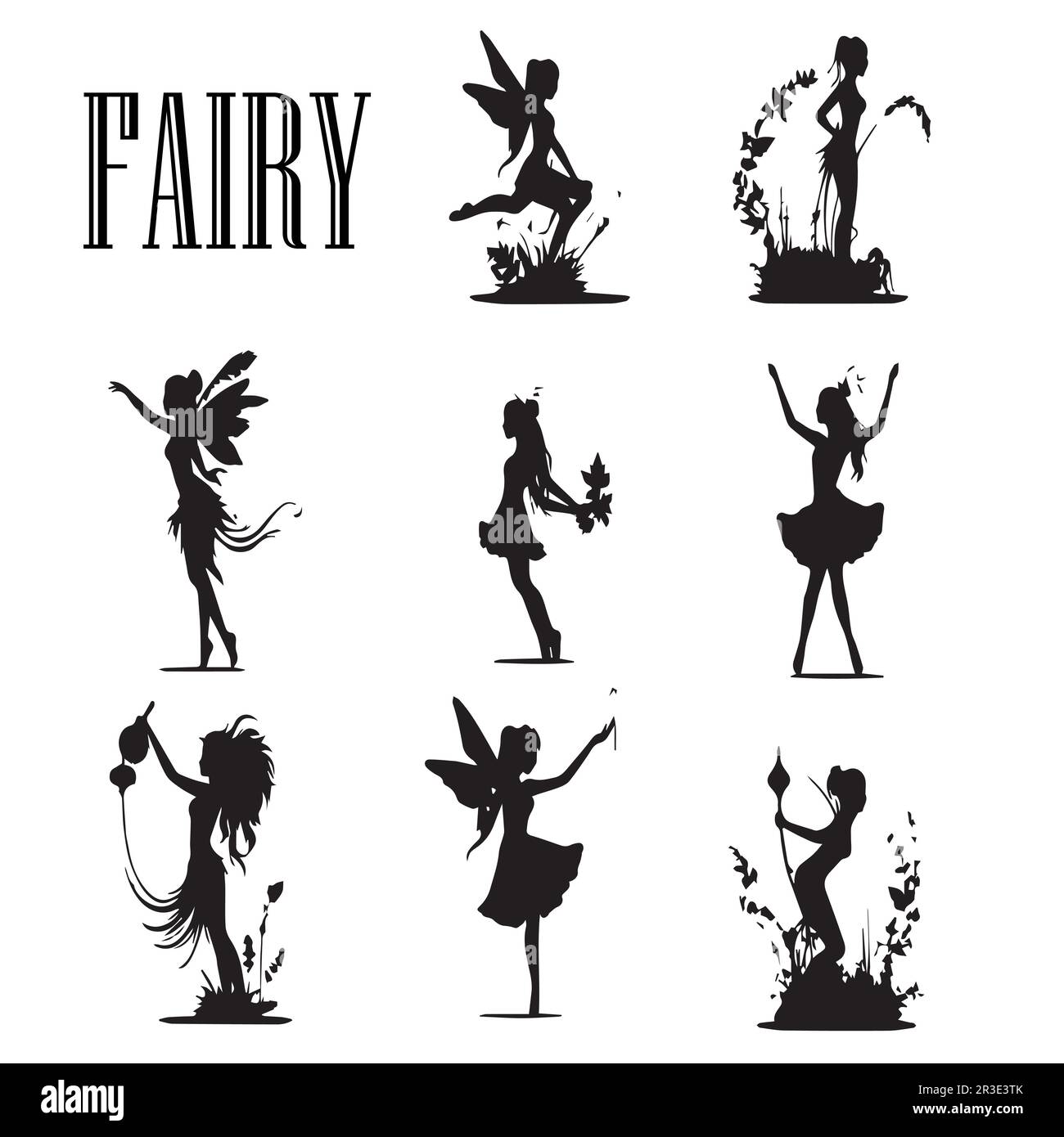 Fairy silhouettes hi-res stock photography and images - Alamy