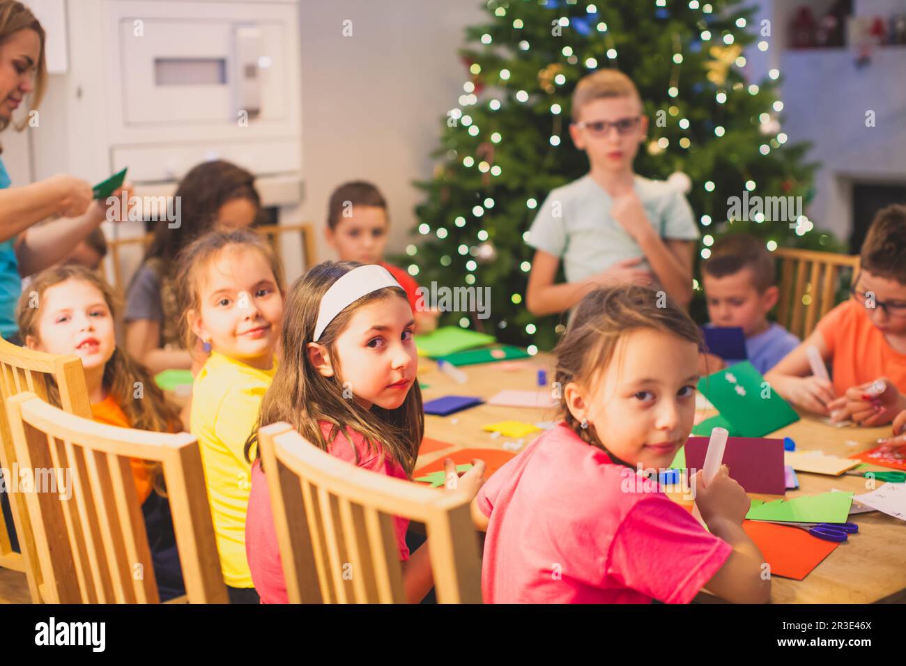 Children create boy girl hi-res stock photography and images - Alamy