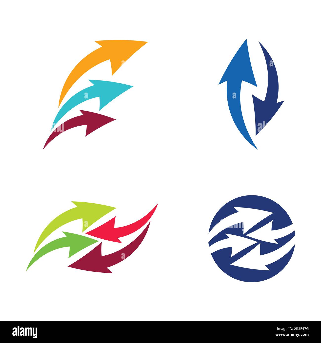 Arrow vector illustration icon Logo Template design Stock Vector Image ...