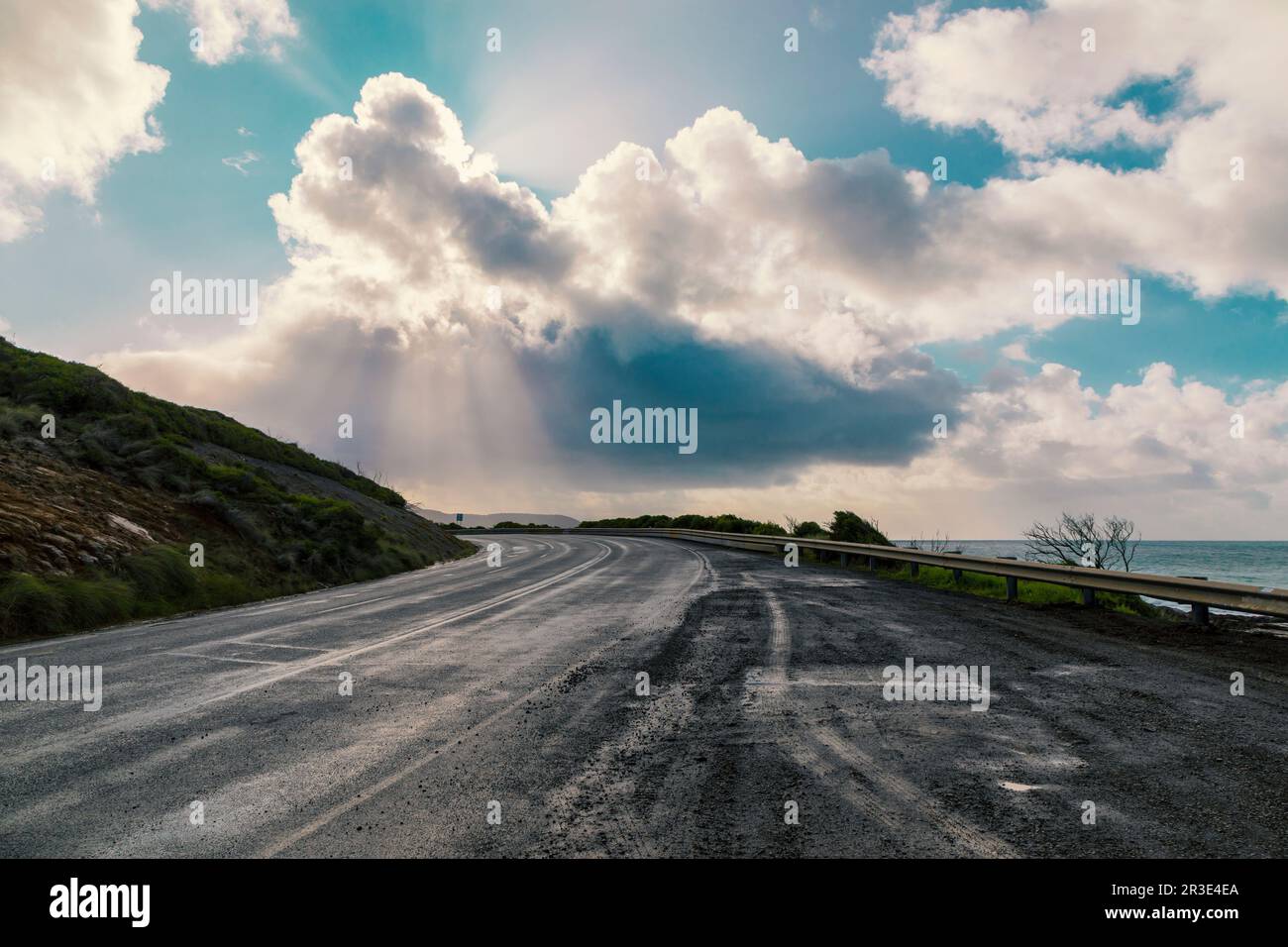 Photograph of the rugged coastline and scenery along the Great Ocean ...