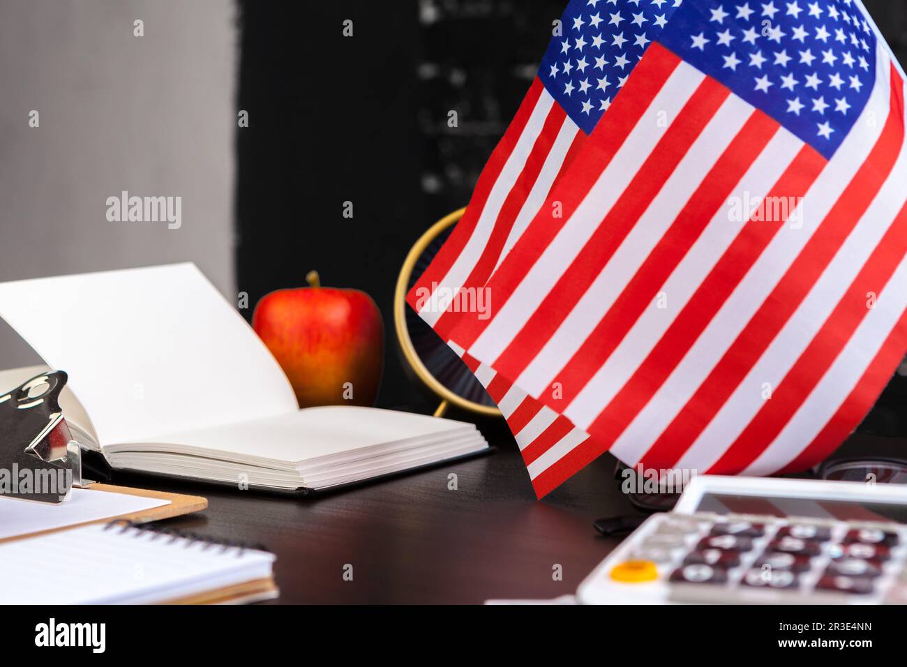 4th of July American Independence Day USA flags decorations in office ...