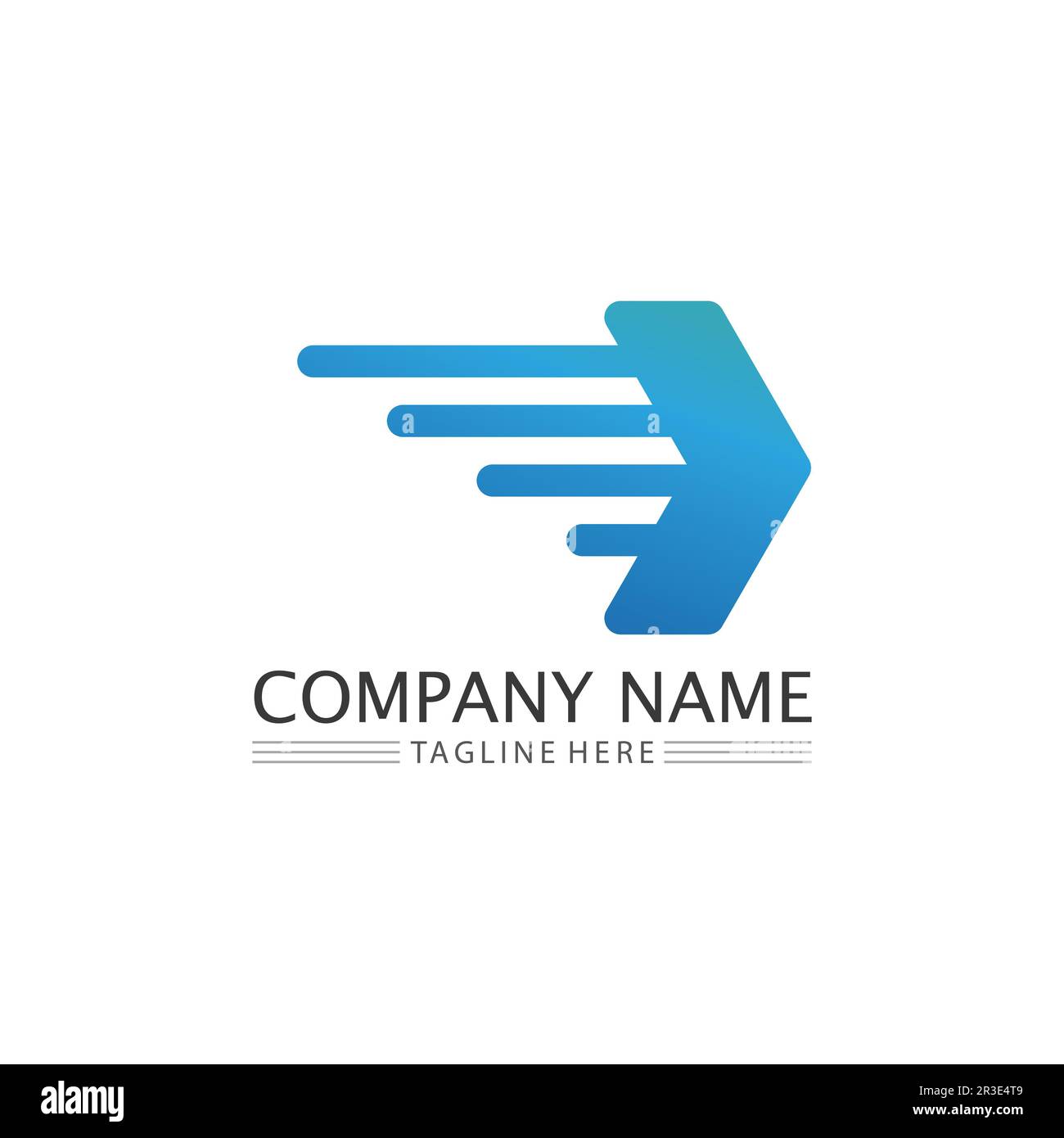 Arrow and faster vector illustration icon Logo Template design Stock ...