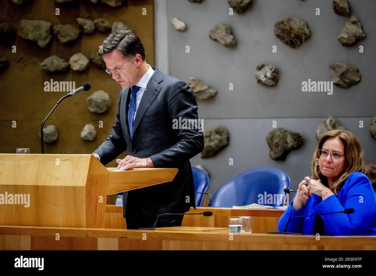 THE HAGUE - Prime Minister Mark Rutte in the House of Representatives ...