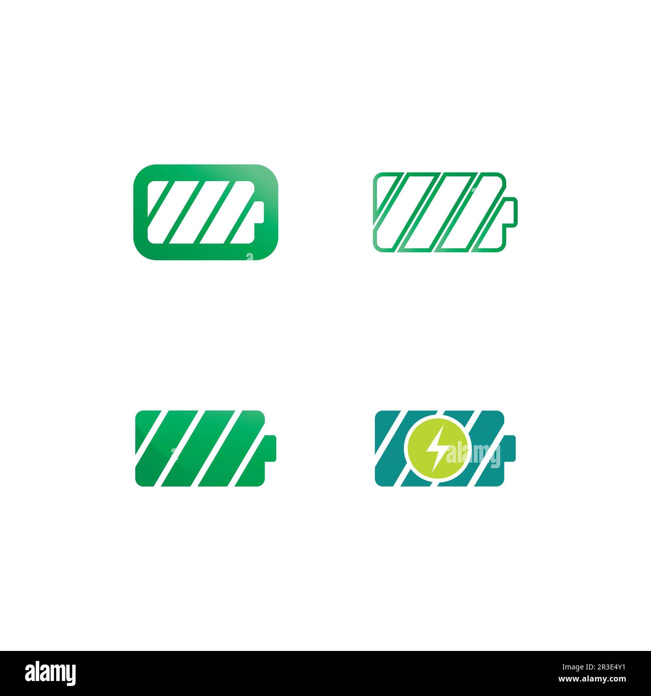 Battery icon and charging, charge indicator Vector logo design level ...