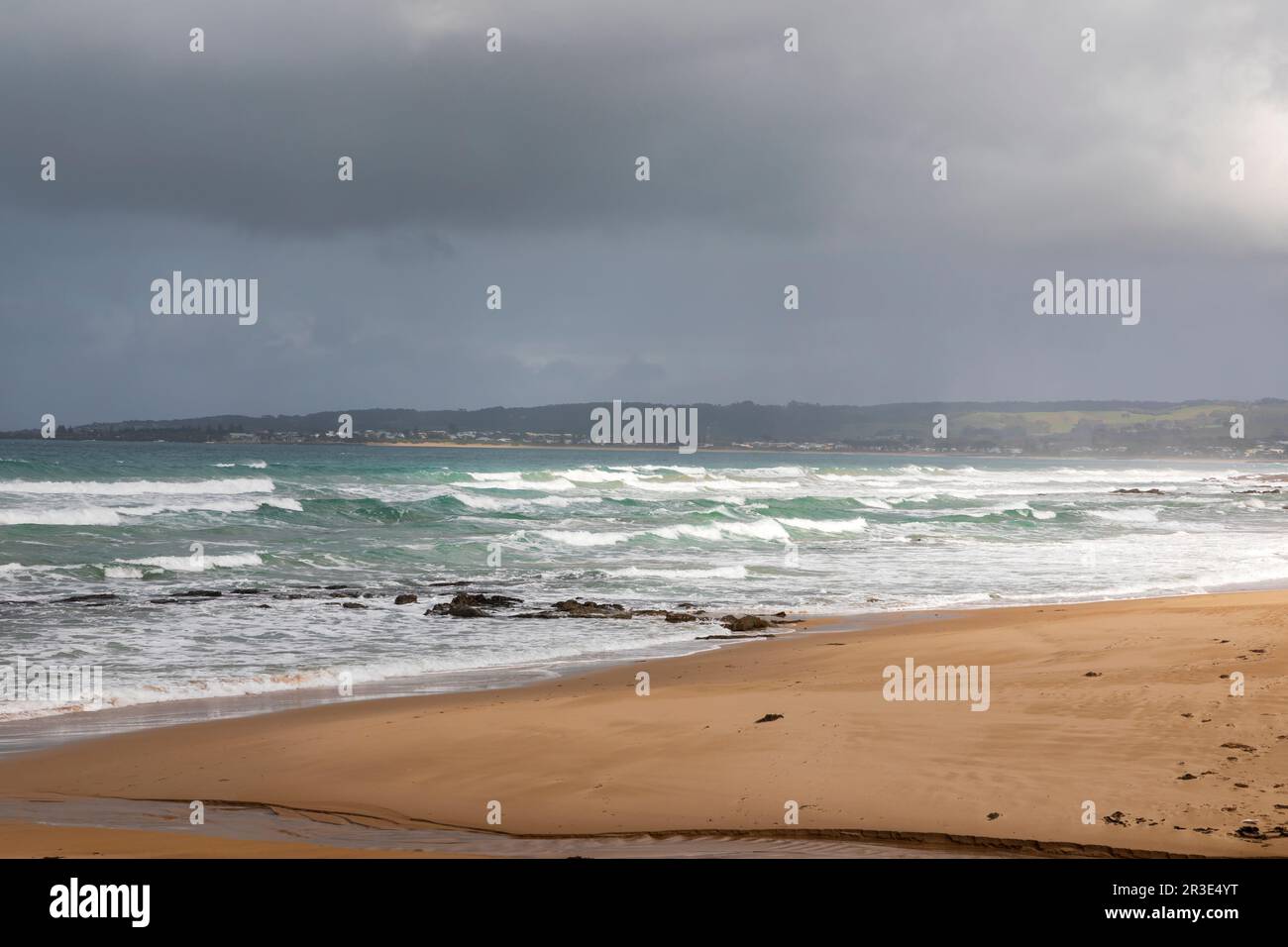 Photograph of the rugged coastline and scenery along the Great Ocean ...