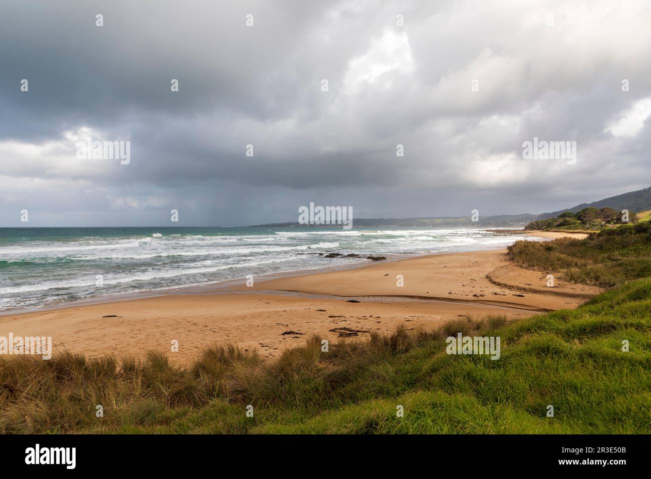 Photograph of the rugged coastline and scenery along the Great Ocean ...
