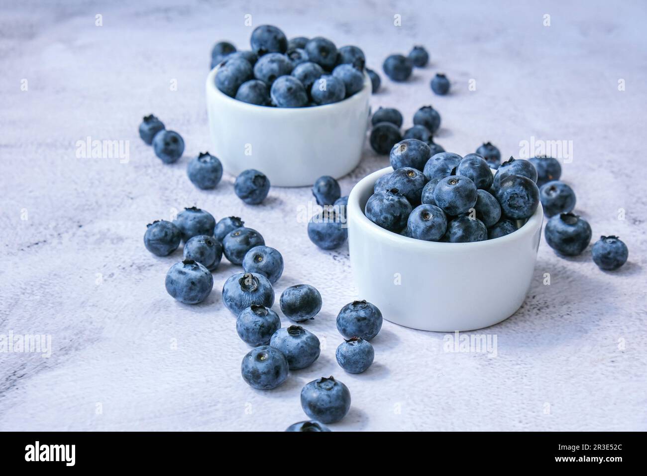Fresh blueberries background with copy space. Blueberry antioxidant ...