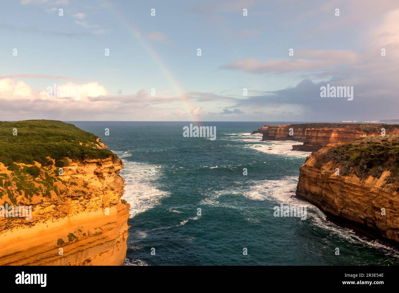 Photograph of the rugged coastline and scenery along the Great Ocean ...