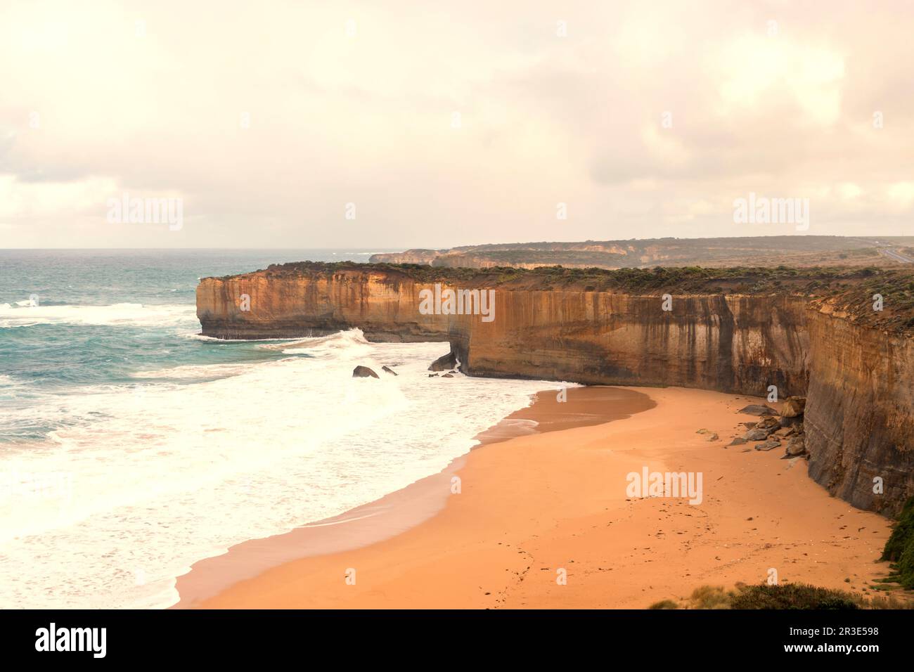 Photograph of the rugged coastline and scenery along the Great Ocean ...