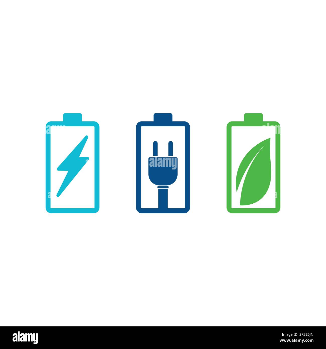 Battery icon and charging, charge indicator Vector logo design level ...