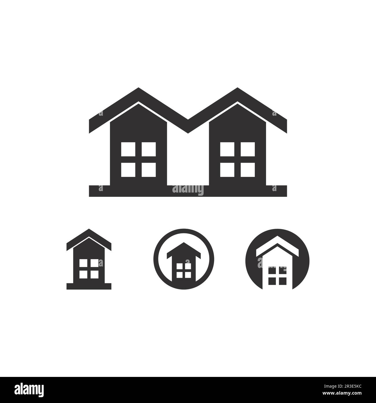 Real estate and home buildings vector logo icons template Stock Vector ...