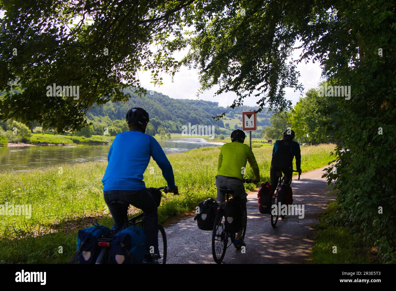 Man on cycle trekking hi-res stock photography and images - Alamy