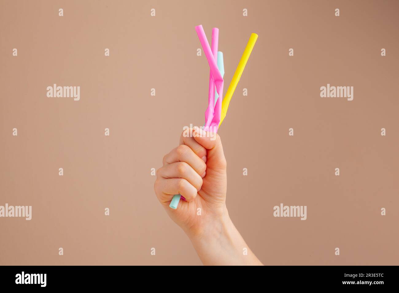 Hands holding plastic garbage, pollution and recycling concept Stock ...