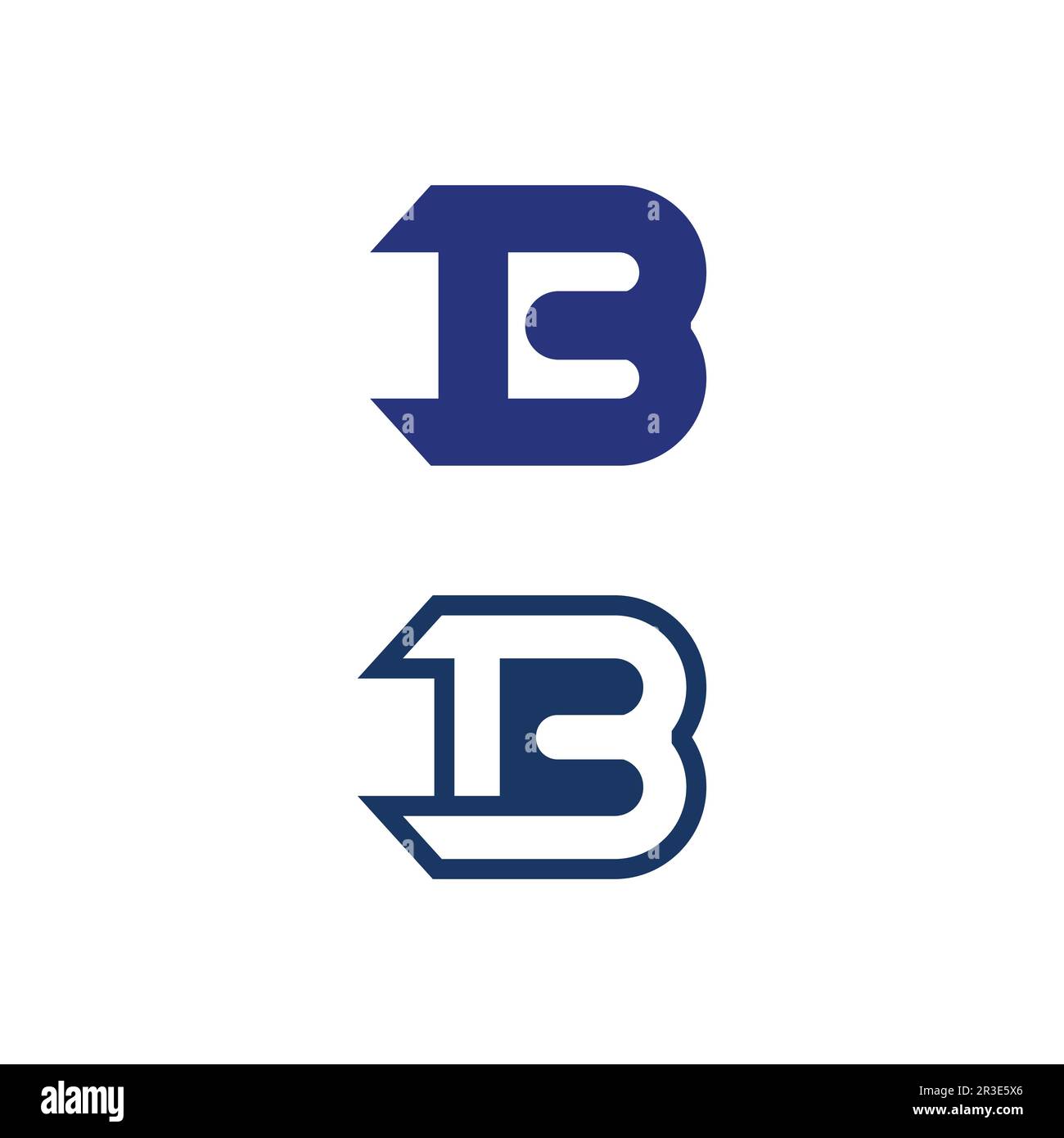 B Letter and b logo design with modern concept. Icon letter b vector ...