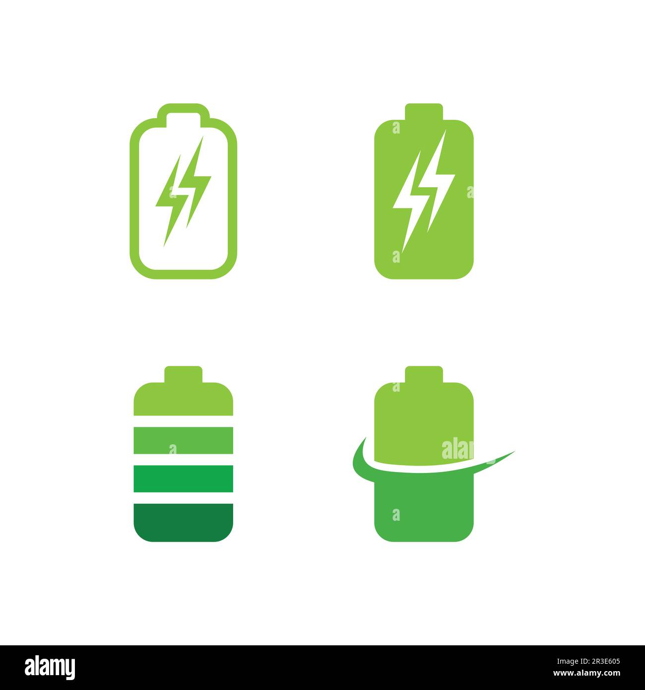 Battery icon and charging, charge indicator Vector logo design level ...