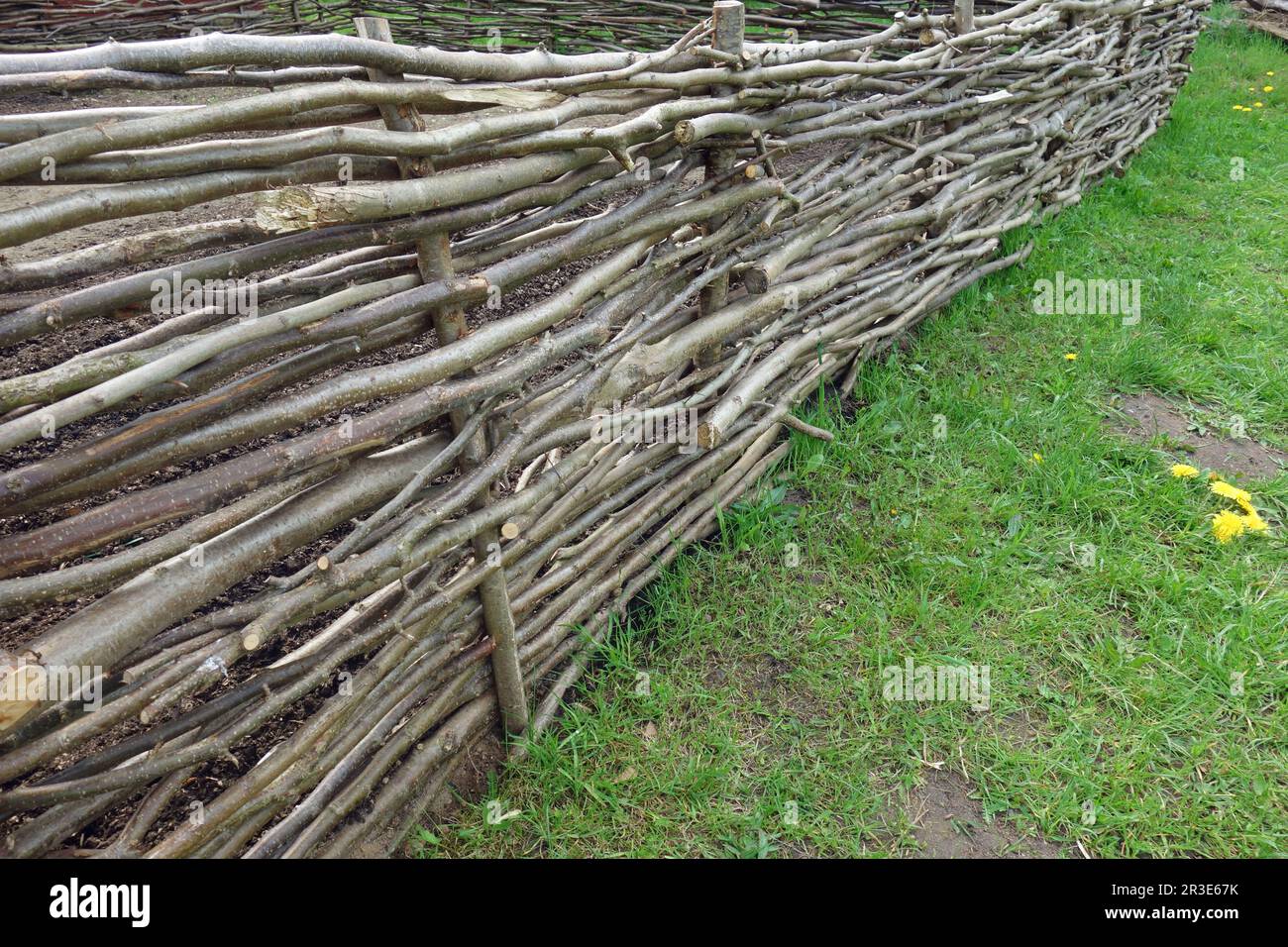 Wattle fence hi-res stock photography and images - Alamy