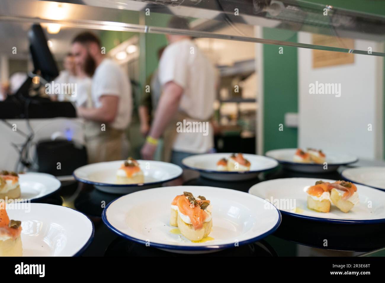 Food is prepared at a new Right Course restaurant named Bertie's at HMP ...