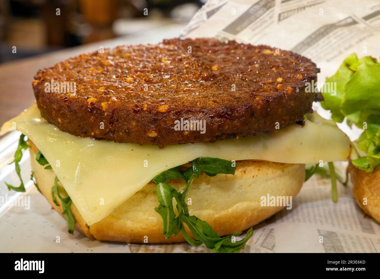 Close-up of an insect burger Stock Photo - Alamy