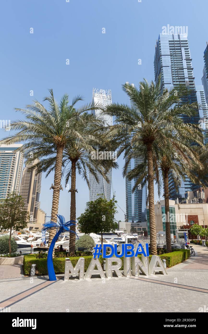Dubai Marina Skyline Architecture Vacation in United Arab Emirates ...