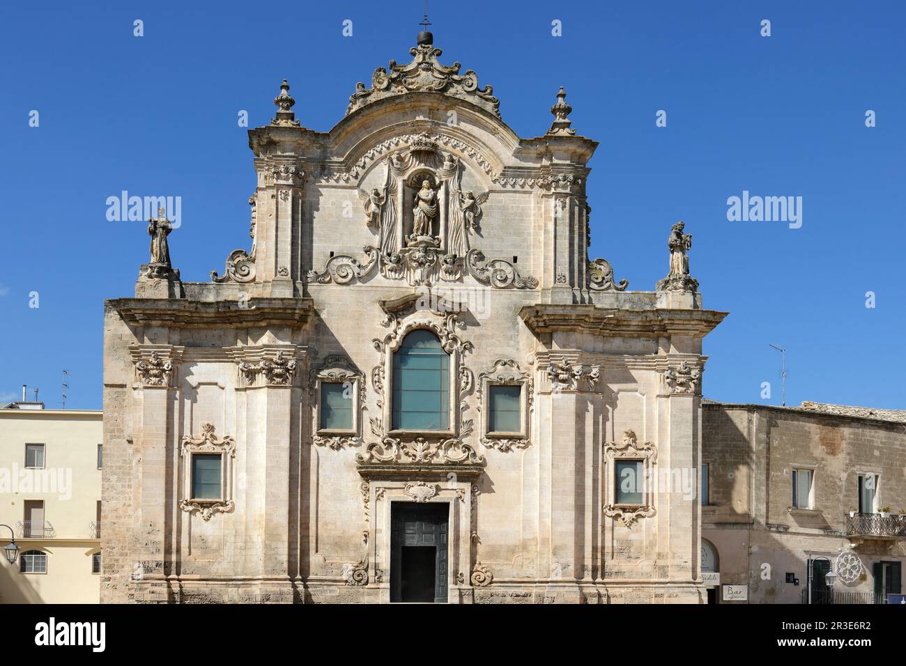 Views of Chiesa di San Francesco d'Assisi, Matera, Basilicata region of ...
