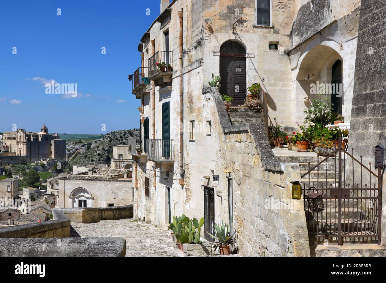 Scenes in local neighbourhoods and old streets of Matera, Basilicata ...