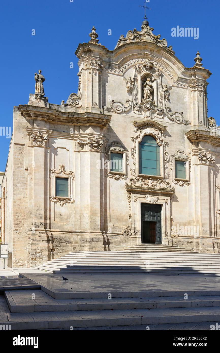 Views of Chiesa di San Francesco d'Assisi, Matera, Basilicata region of ...
