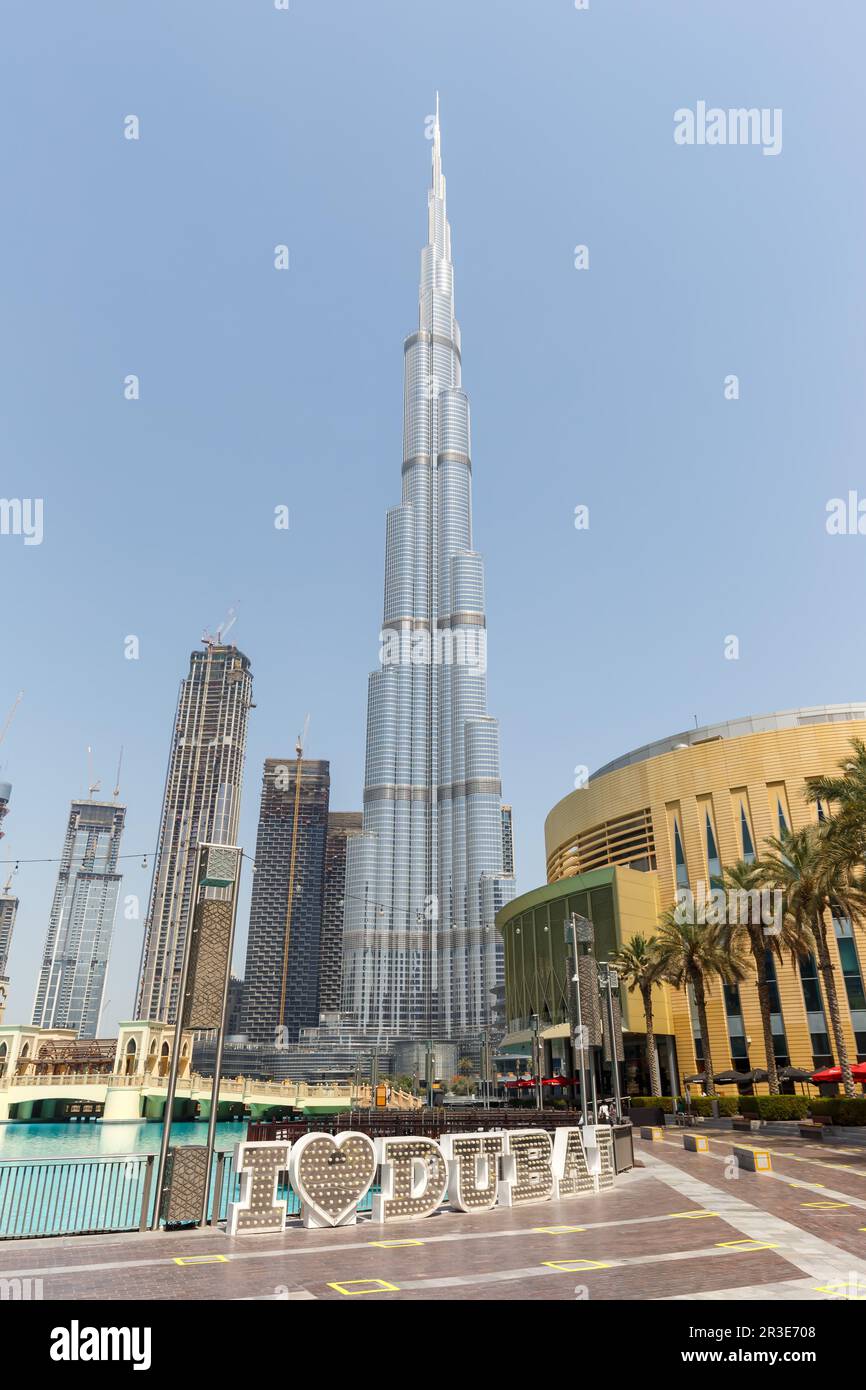 Dubai Burj Khalifa Kalifa skyscraper skyline architecture mall in ...