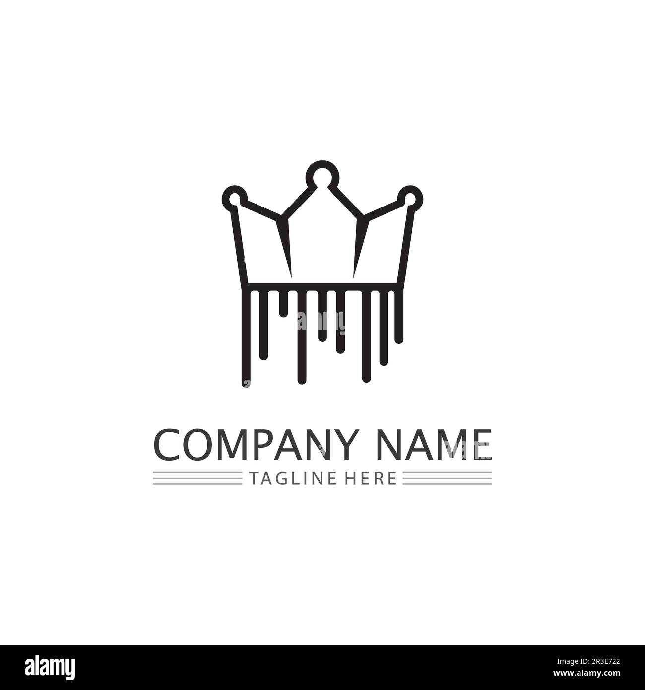 Crown Logo King Logo Queen Logo Princess Template Vector Icon Illustration Design Imperial