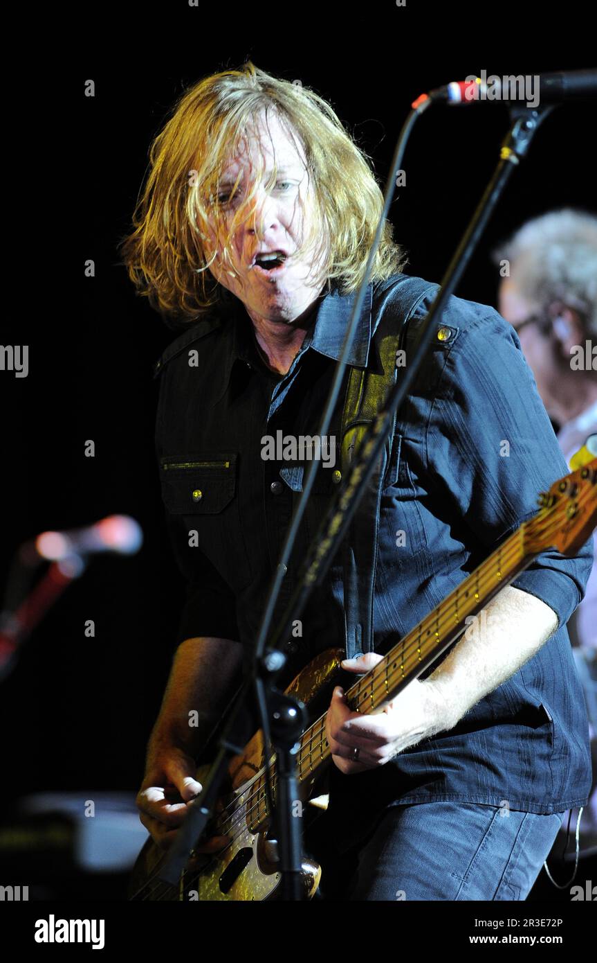 Milan Italy 2010-04-11: Jeff Pilson bassist of Foreigner during the ...